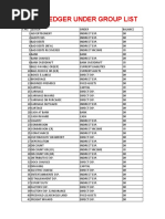 List of Ledgers Group in Tally | PDF | Expense | Banks