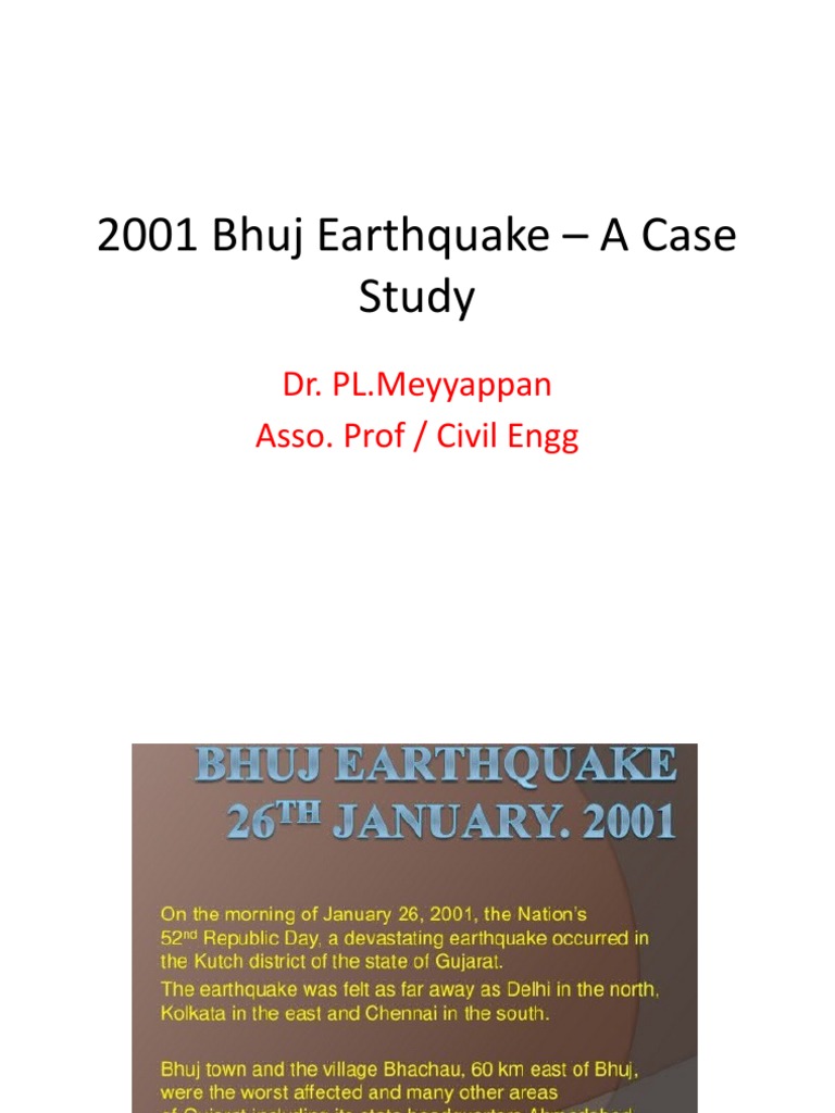 Bhuj EQ Case Study | PDF