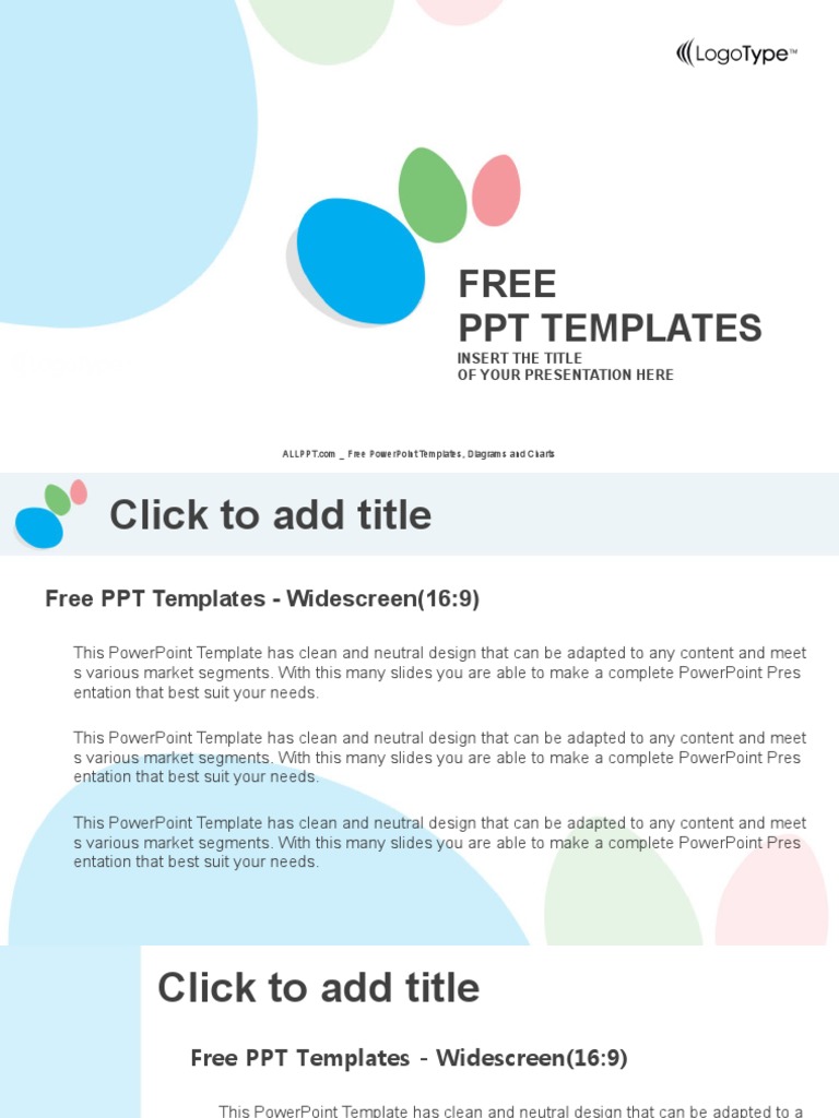 Abstract Colorful Background PowerPoint Templates Widescreen | PDF
