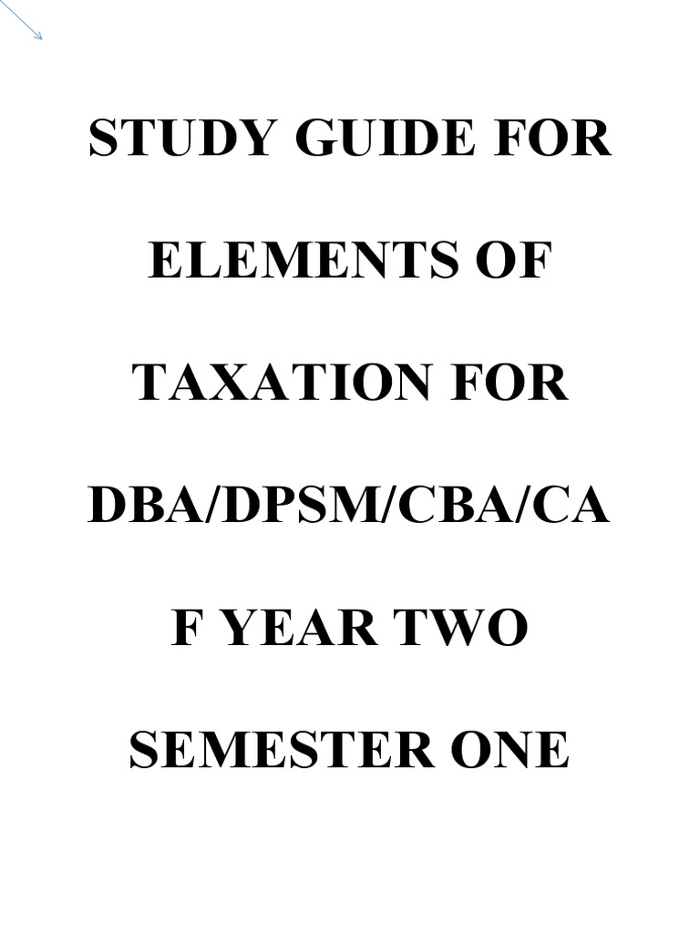 Elements of Taxation Overview | PDF | Progressive Tax | Taxes