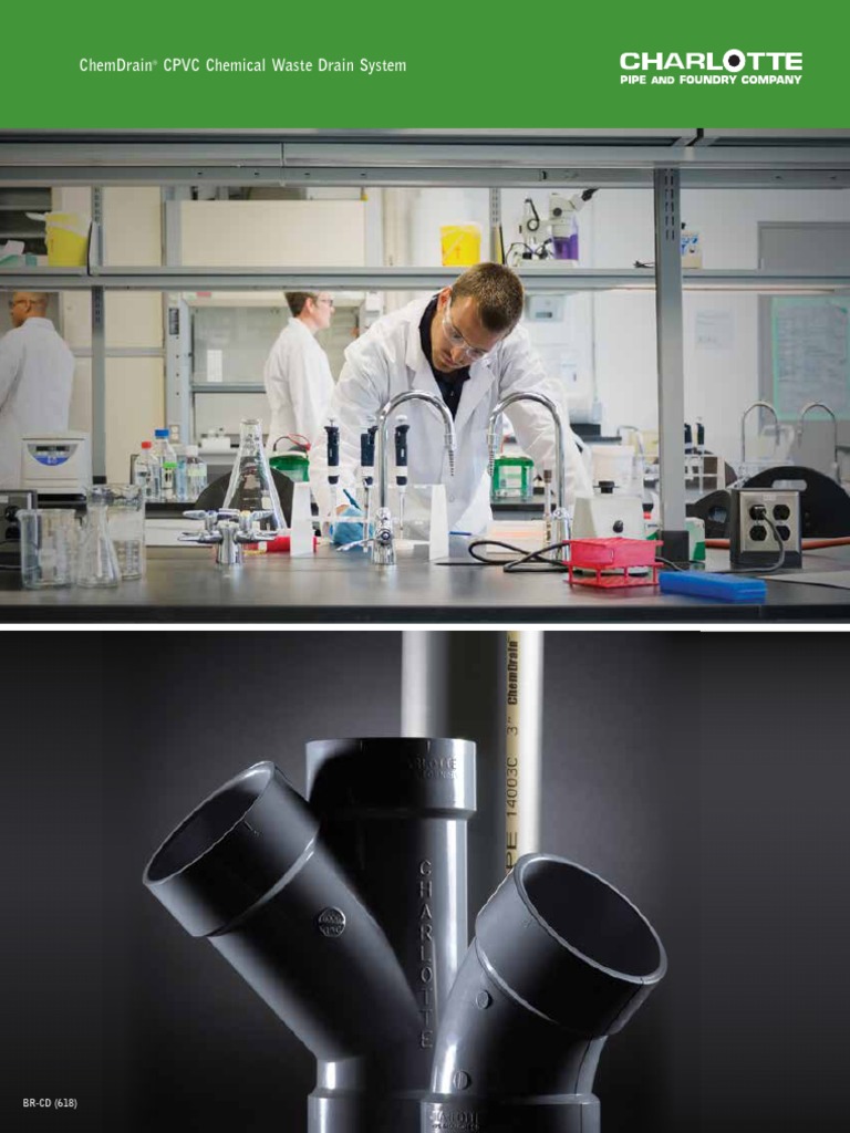 Charlotte Pipe and Foundry'S Chemdrain CPVC Chemical Waste Drain System ...