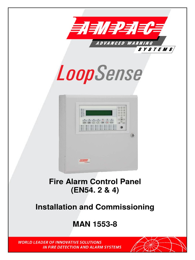 EN54 Fire Alarm Control Panel Manual | PDF | Battery Charger ...
