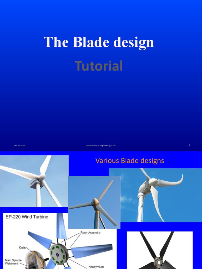Wind Turbine Blade Design Tutorial | PDF | Length | Blade