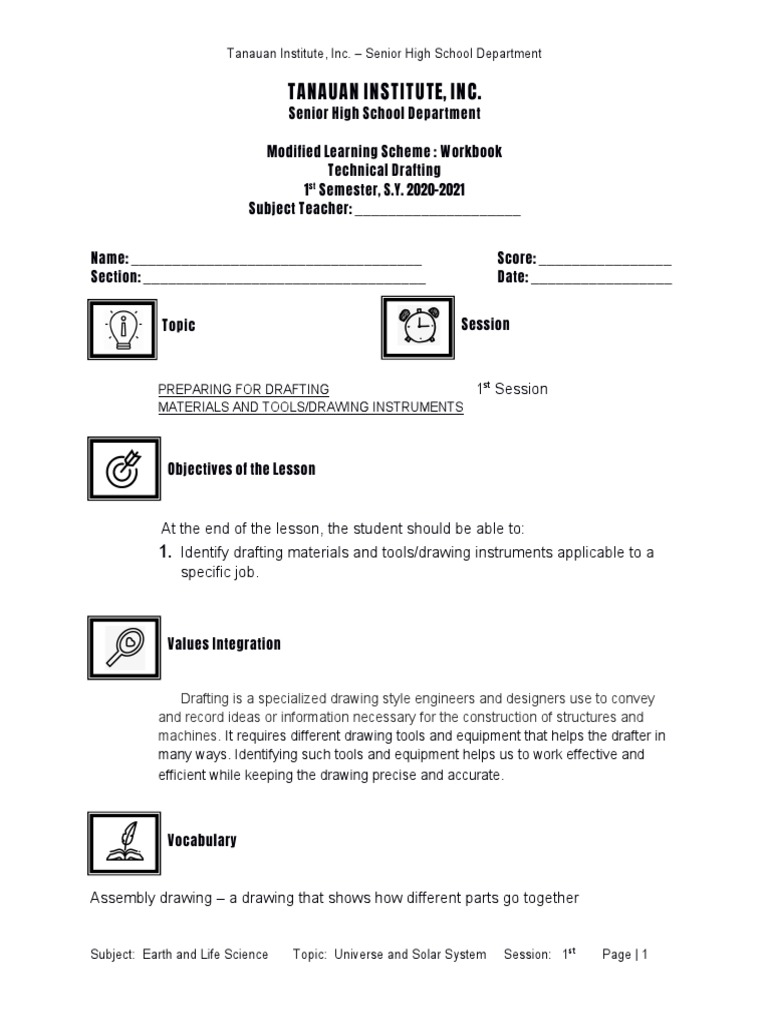 Workbook in Technical Drafting PDF | PDF | Technical Drawing | Fraction ...