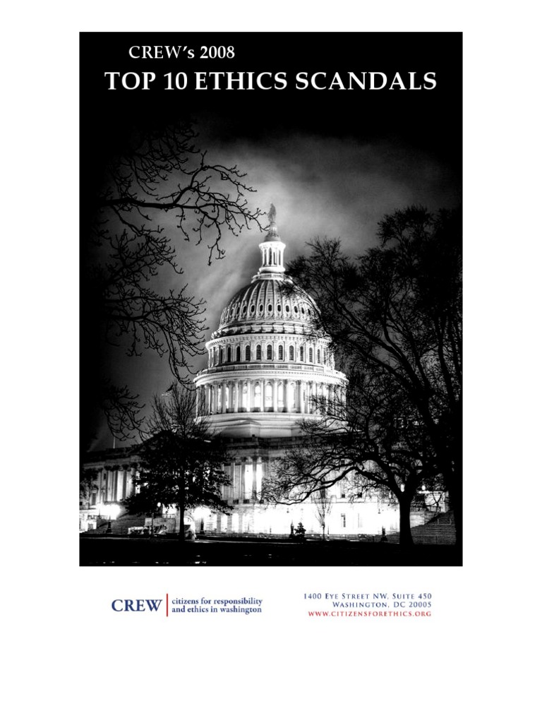Top 10 Ethics Scandals of 2008 | PDF | United States Congress ...