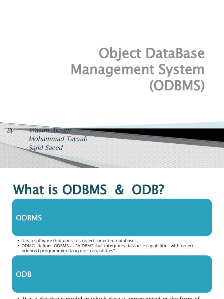 Assignment Object Database Pdf Databases Software Development