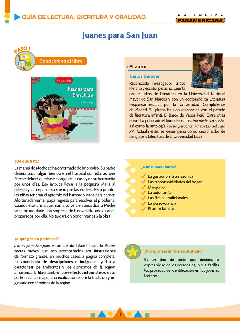 Guia de Lectura Juanes para San Juan | PDF | Idiomas | Poesía