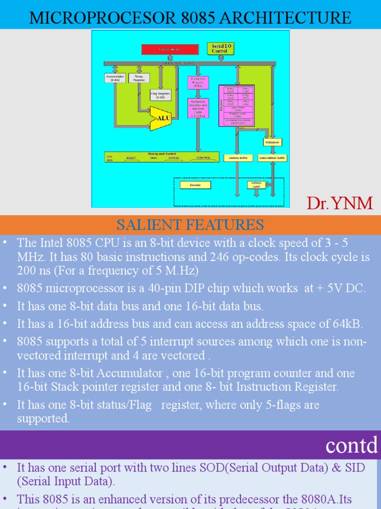 8085 Microprocessor Architecture Pdf Central Processing Unit Computer Architecture