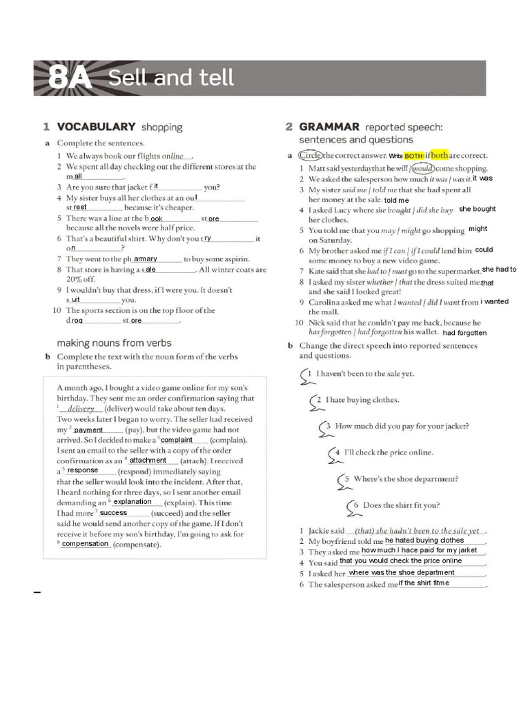 8A Workbook | PDF | Business | Market (Economics)