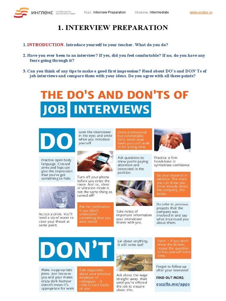 Interview Preparation | PDF | Job Interview | Question