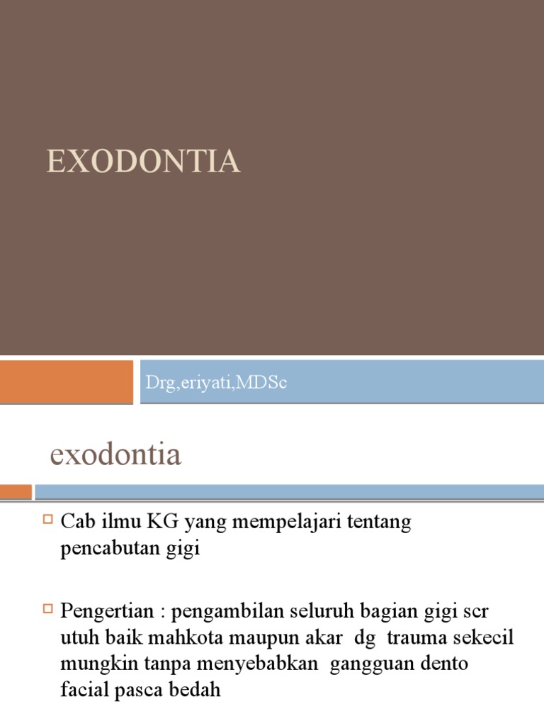Exodontia | PDF