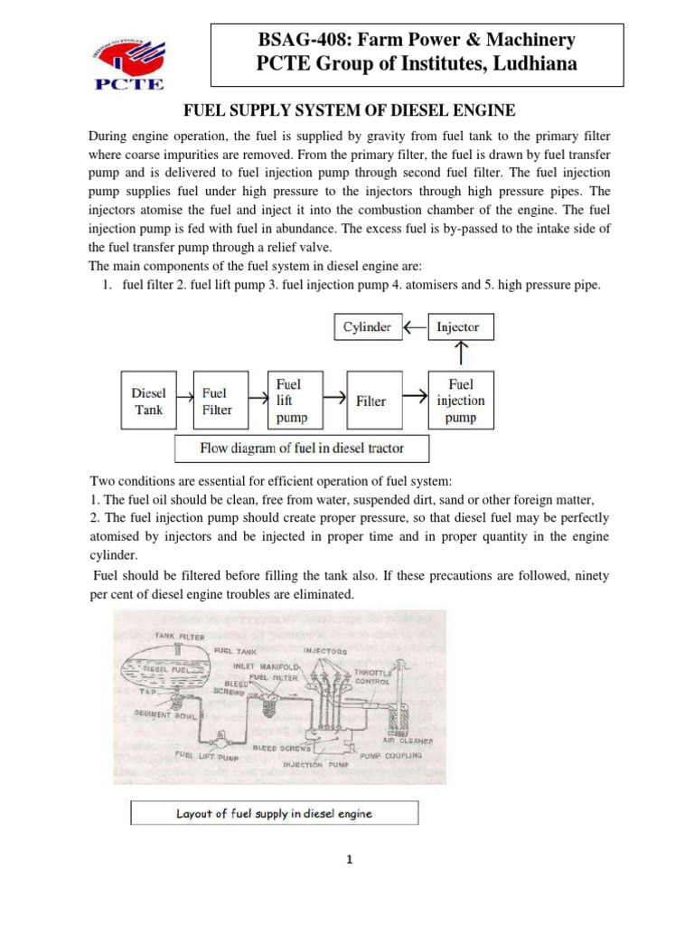 Fuel Supply System | PDF | Fuel Injection | Diesel Engine