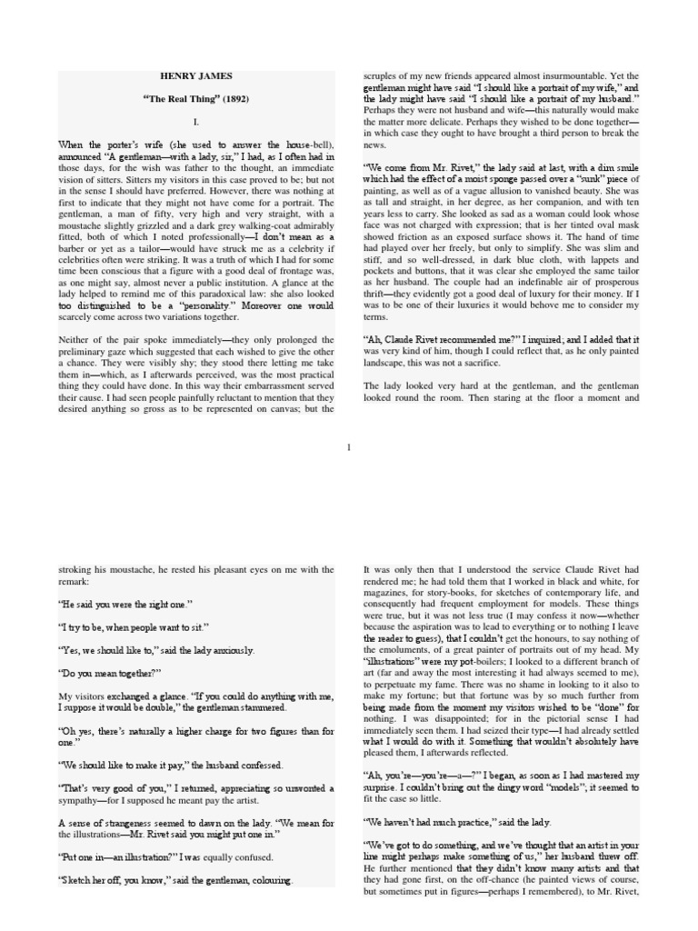 James-The Real Thing-Full Text | PDF | Clothing