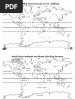 Continents and Oceans of The World PowerPoint | PDF | Continent | Oceans