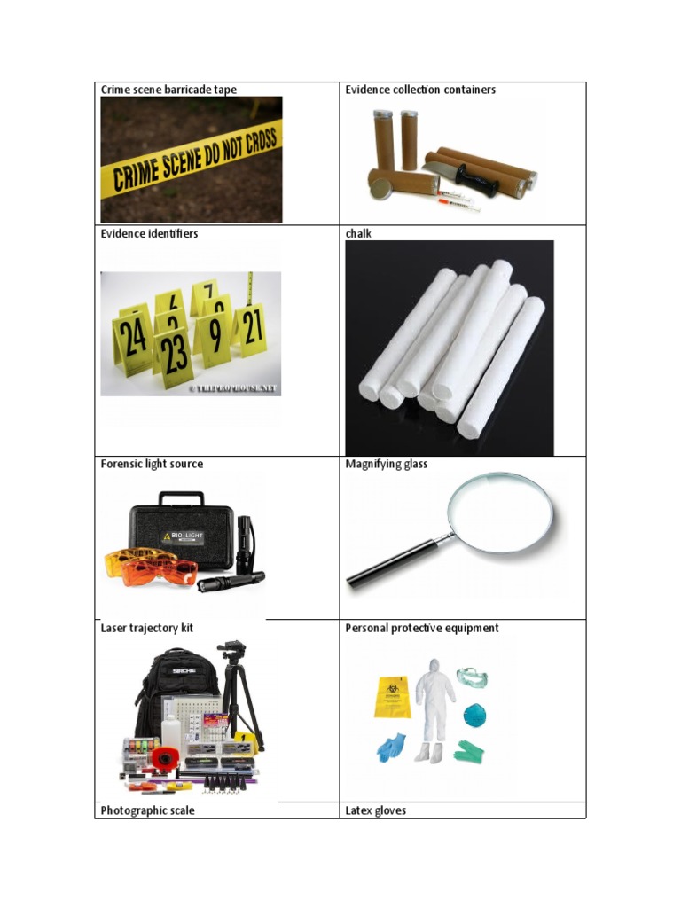 Crime Scene Barricade Tape Evidence Collection Containers | PDF
