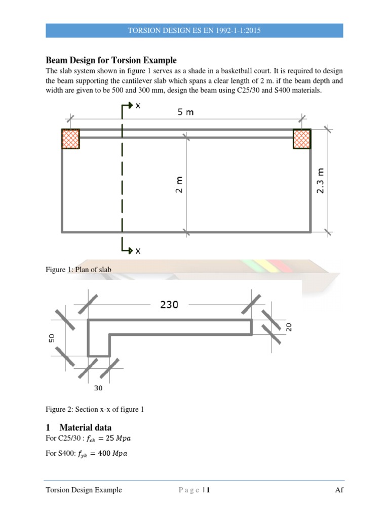 Beam Design For Torsion Example | PDF | Beam (Structure) | Building ...