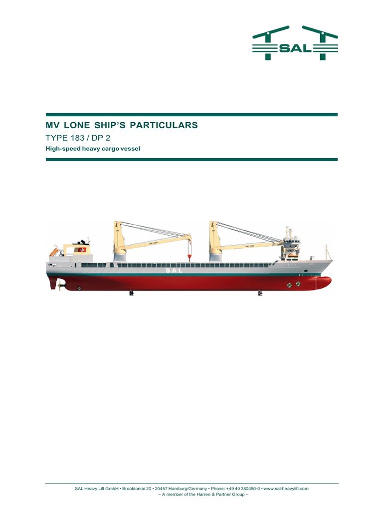 Ships Particulars Type 183 DP2 2018 | PDF | Ships | Shipbuilding