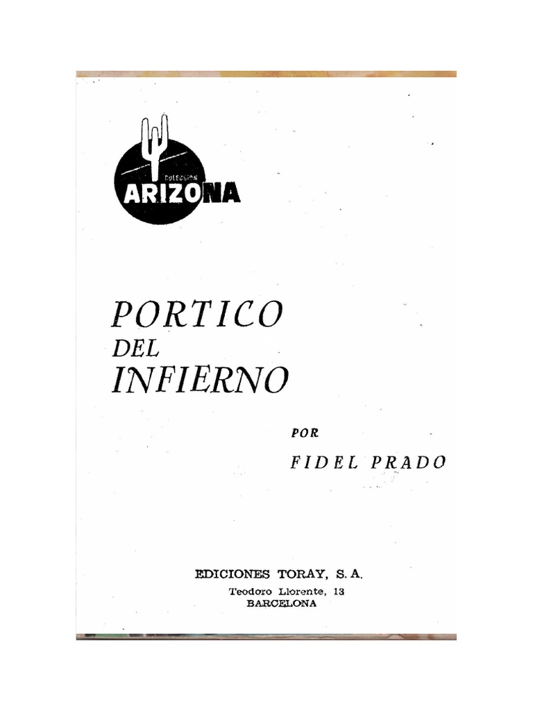 CA003 - Fidel Prado - Portico Del Infierno | PDF | Caballos | Naturaleza