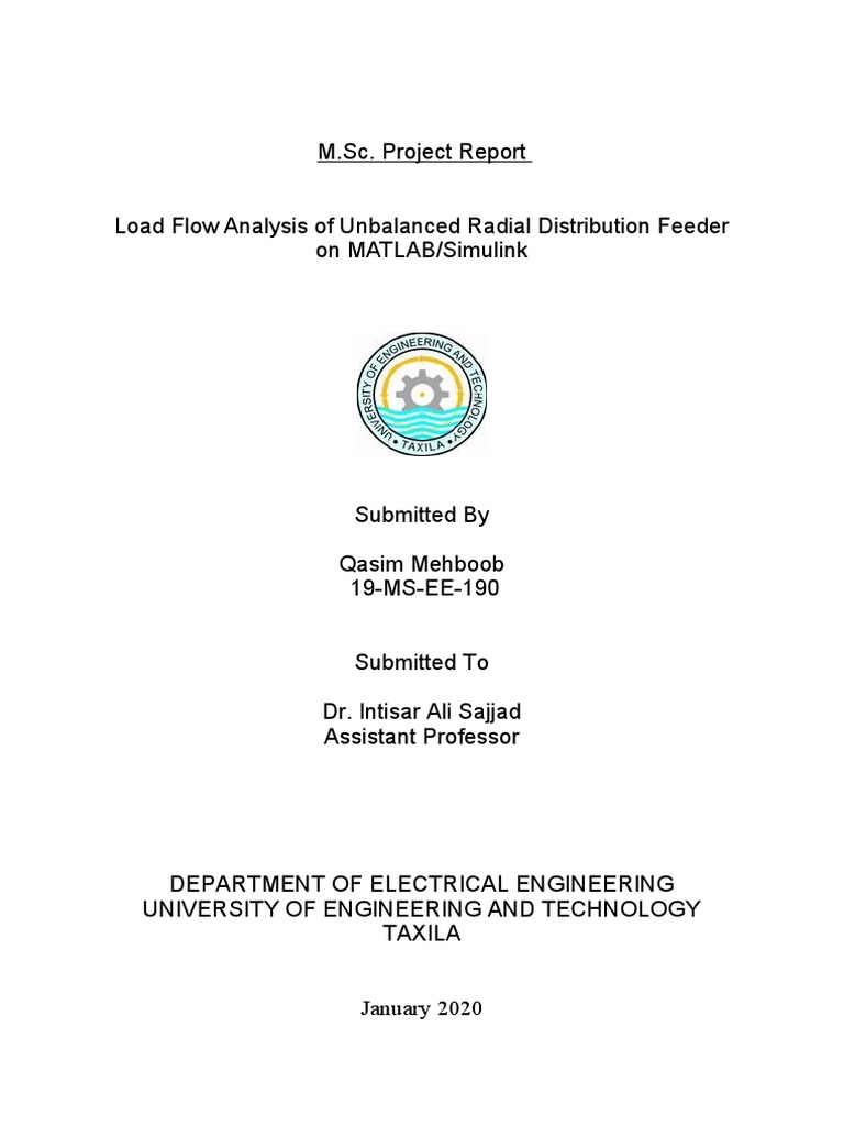 Load Flow Analysis of Unbalanced Feeders | PDF | Electrical Impedance ...