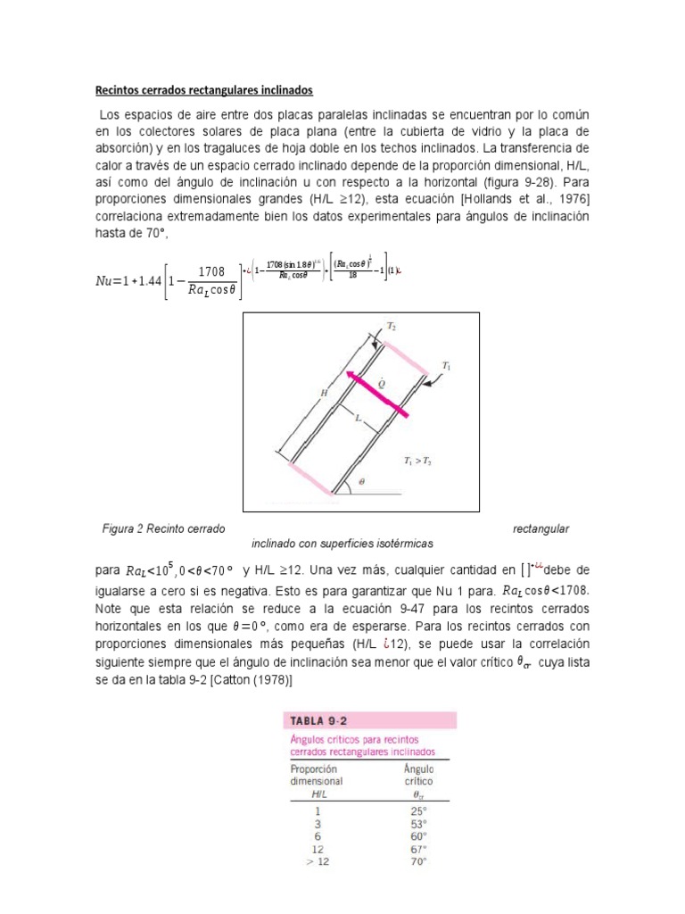 Recintos Cerrados Rectangulares Inclinados | PDF | Geometría | Física ...