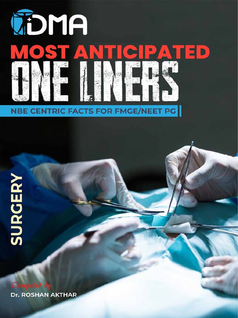 Surgery One Liners Imp Mci | Download Free PDF | Cancer | Kidney