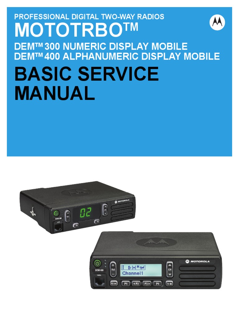 Basic Service Manual: Mototrbo | PDF | Electrical Connector | Copyright