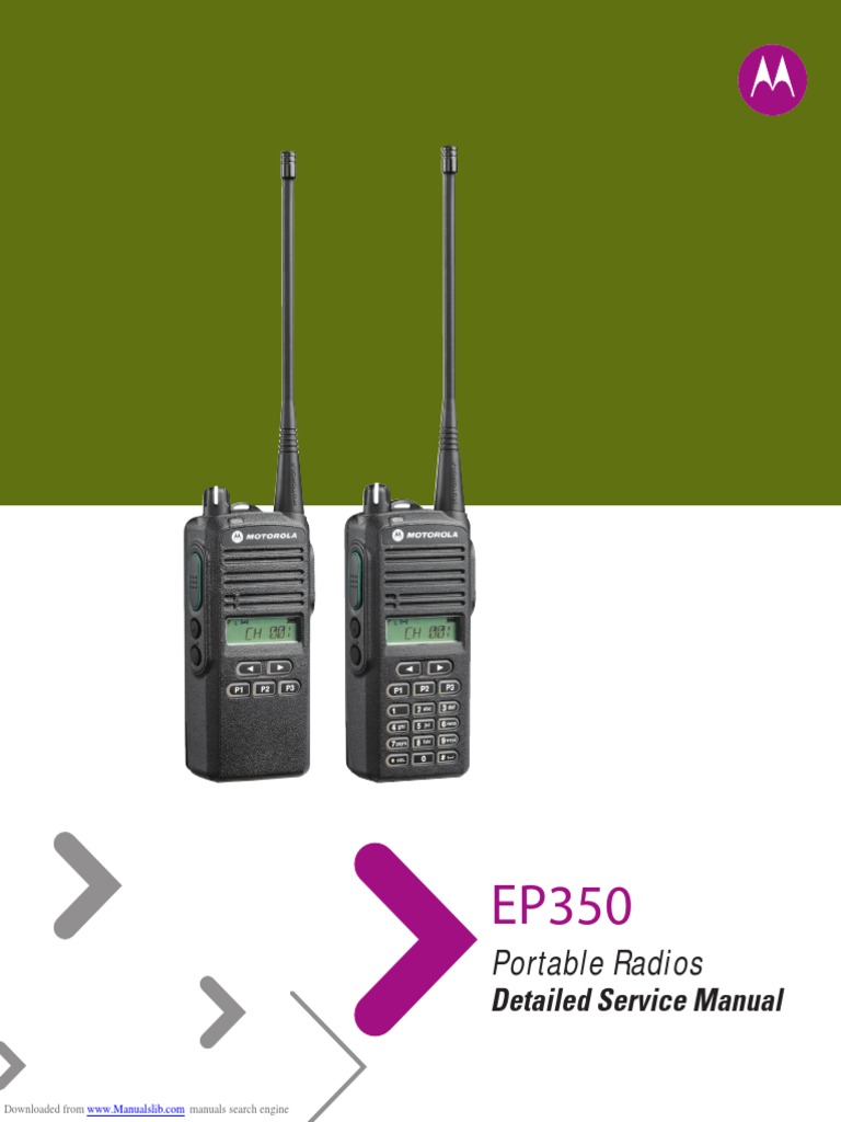 Portable Radios: Detailed Service Manual | PDF | Electronic Circuits ...