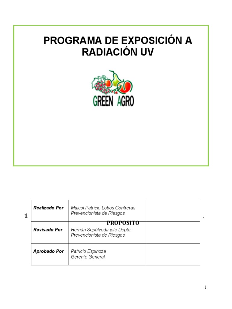 Programa de Radiación Uv | PDF | Ultravioleta | Dom