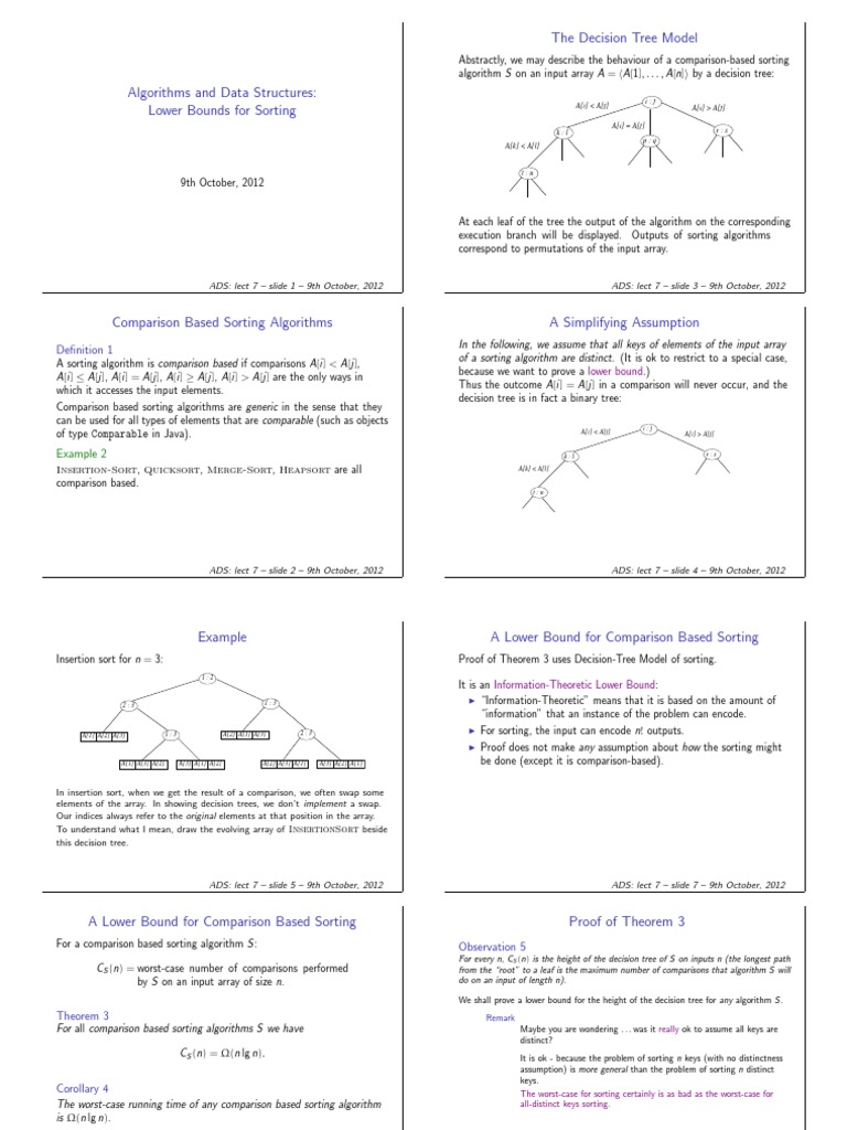 The Decision Tree Model: Definition 1 | PDF | Computing | Mathematical Logic