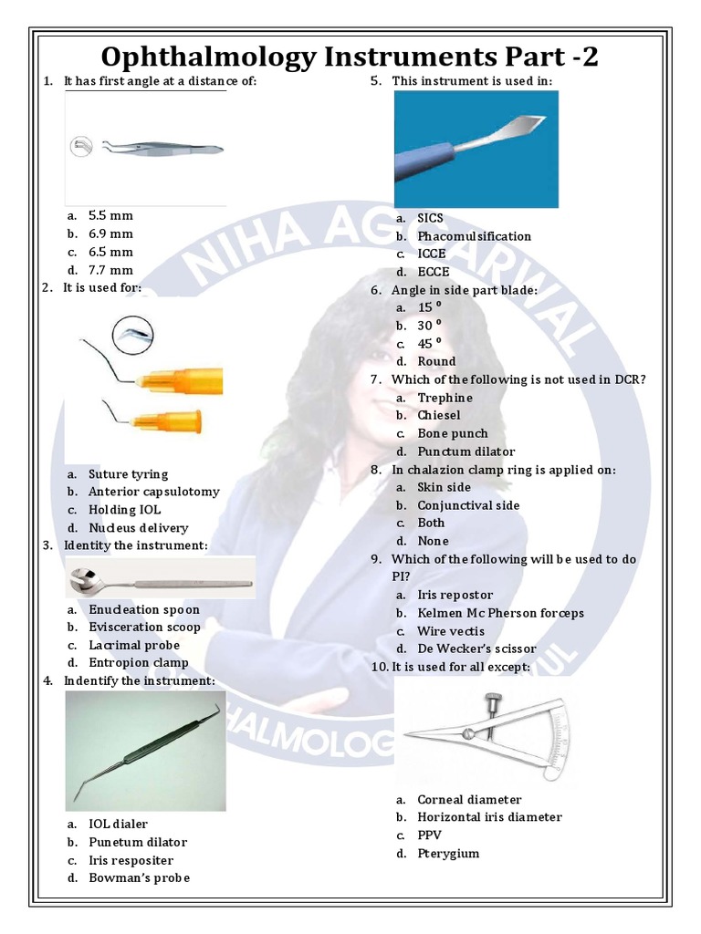 Ophtha Quiz - Ophthalmology Instruments 2 | Download Free PDF | Vision | Ophthalmology