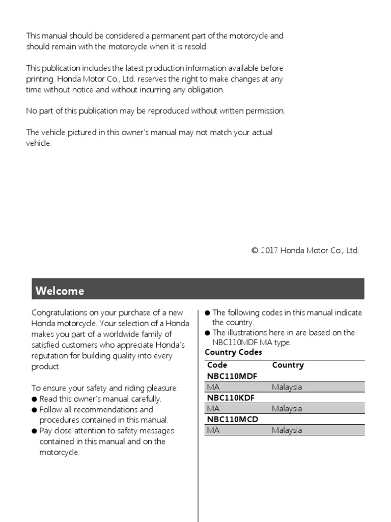 Ex5 Eg Om PDF | PDF | Manual Transmission | Motorcycle