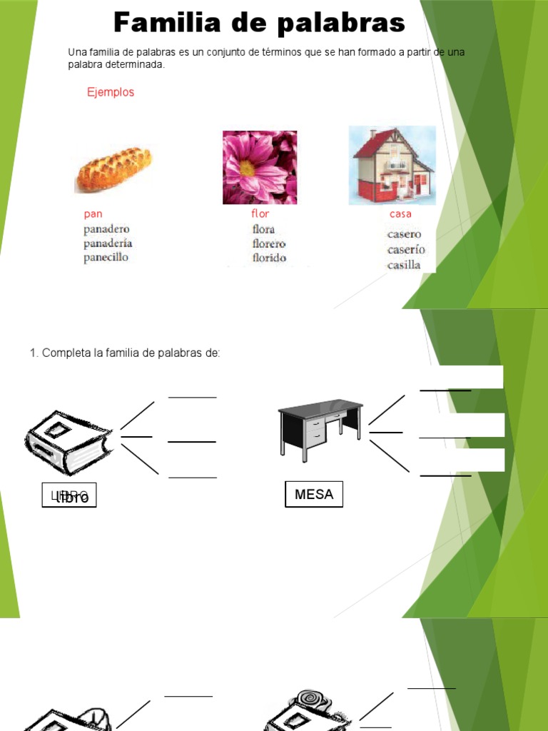 Familia de Palabras | PDF