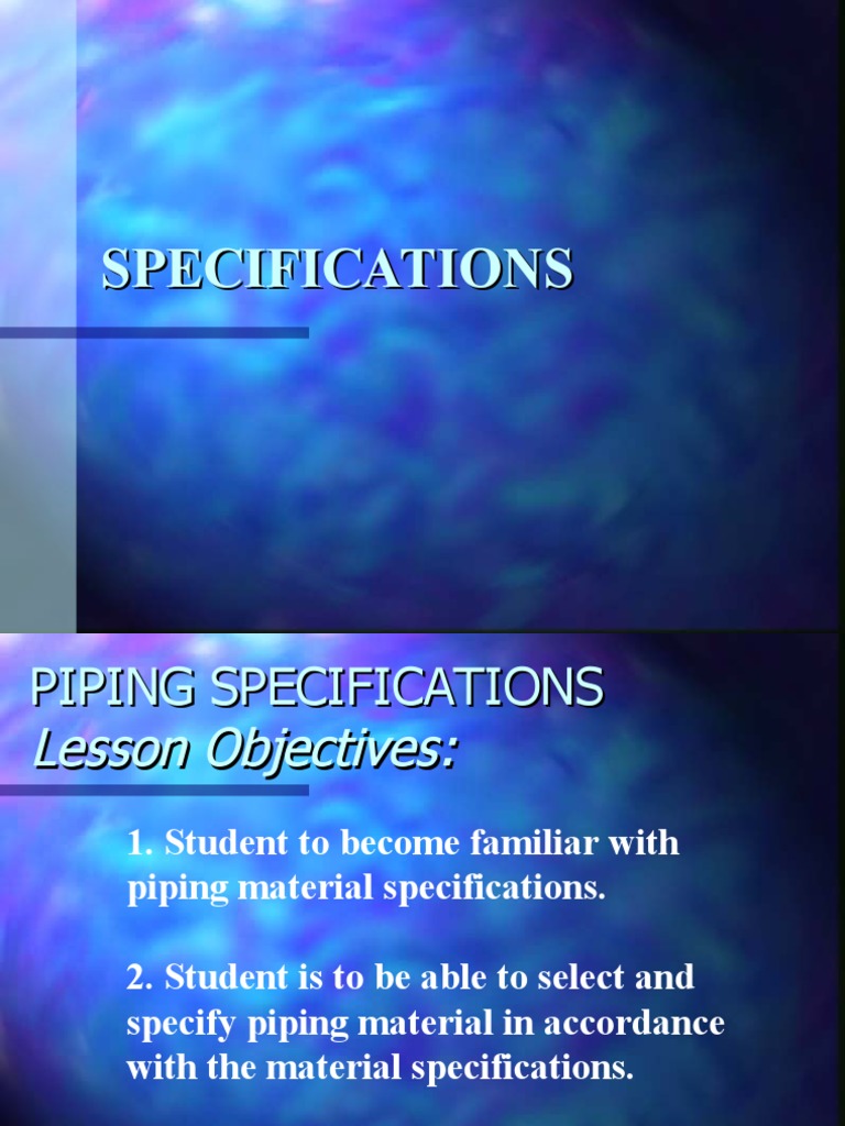 3a Specifications 10-5-01 | PDF