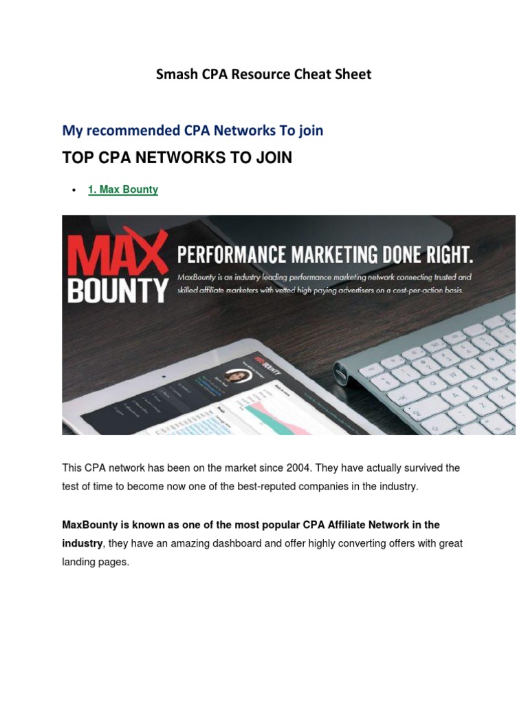 CPA Resource Sheet | PDF | You Tube | Business