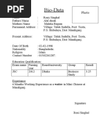 Jollibee Aplication Letter | PDF