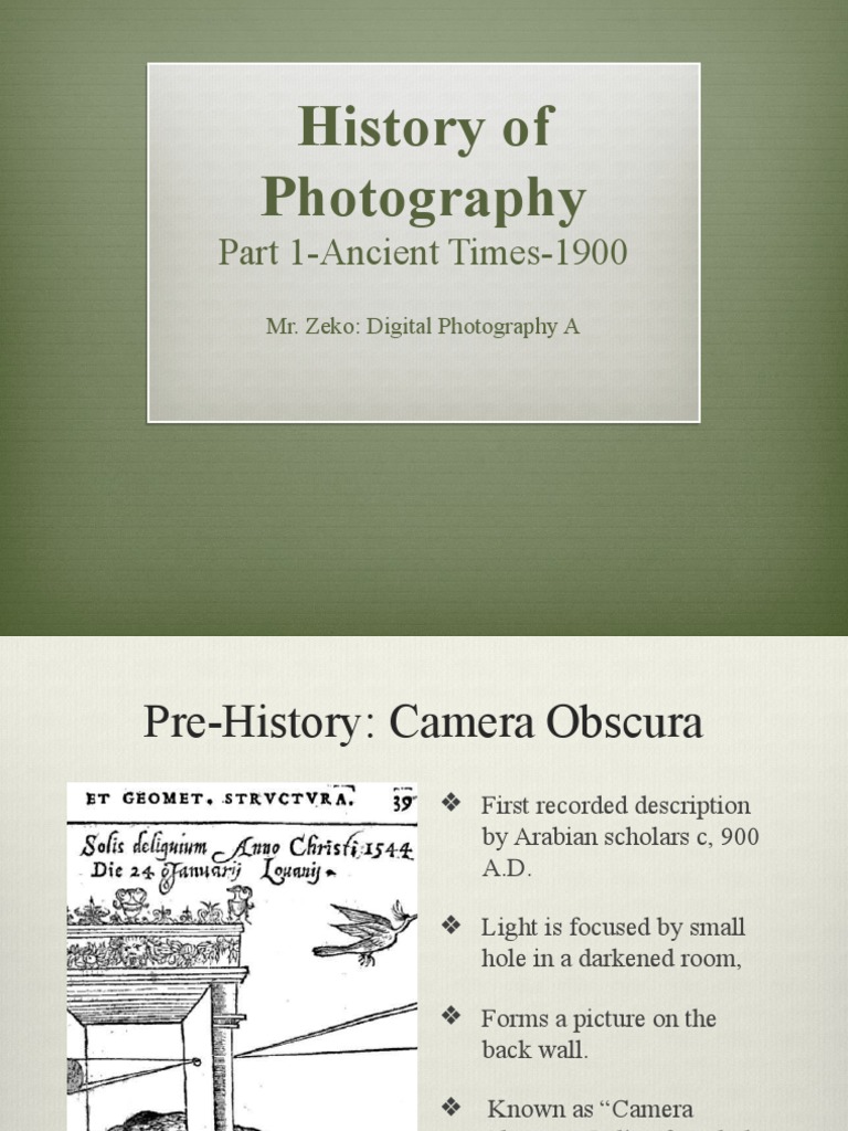 History of Photo-Part 1 | PDF | Camera | Recording