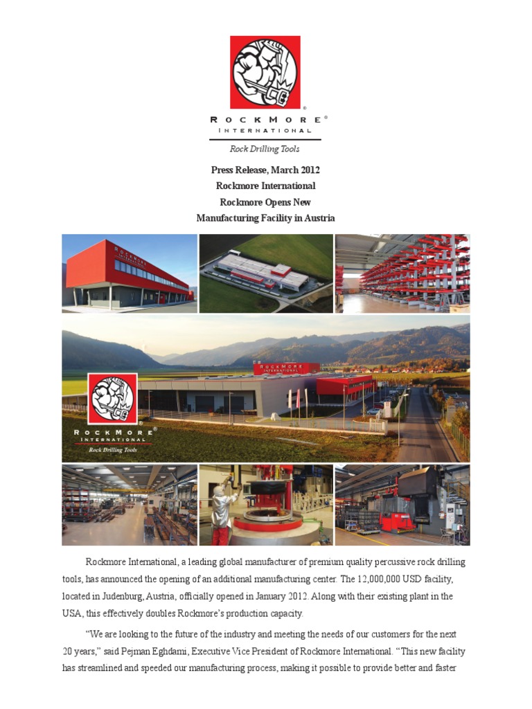 Rockmore: Press Release, March 2012 Rockmore International Rockmore ...