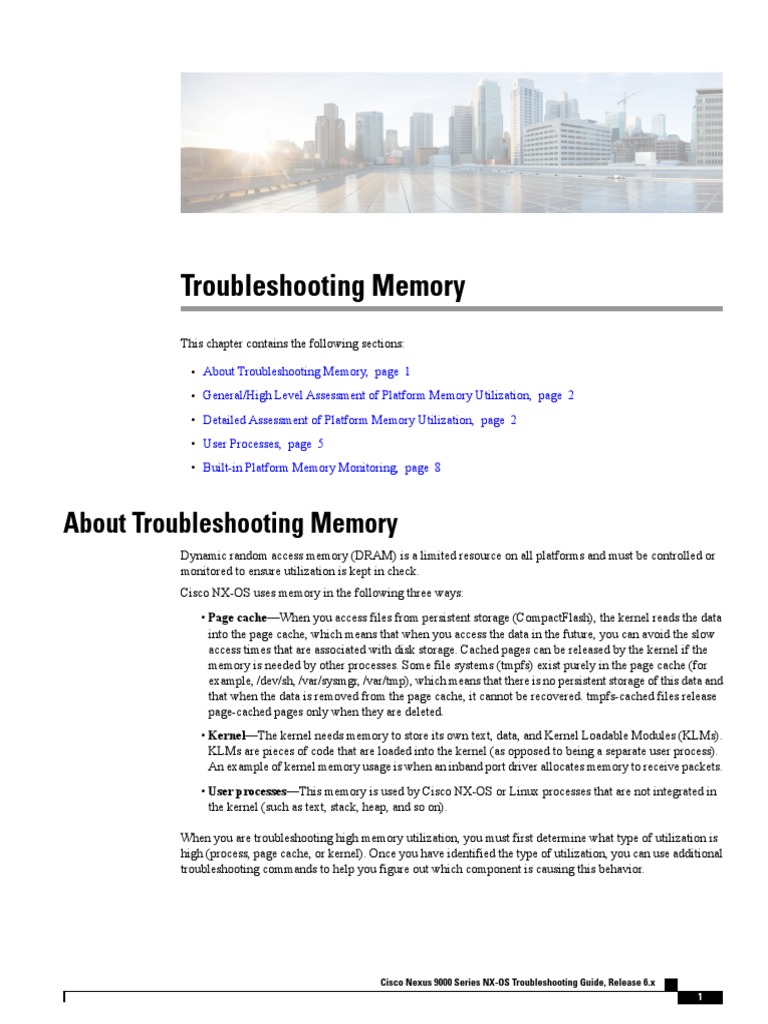 B Cisco Standalone Series NX-OS Troubleshooting Guide Chapter 01100 | PDF | Cache (Computing ...