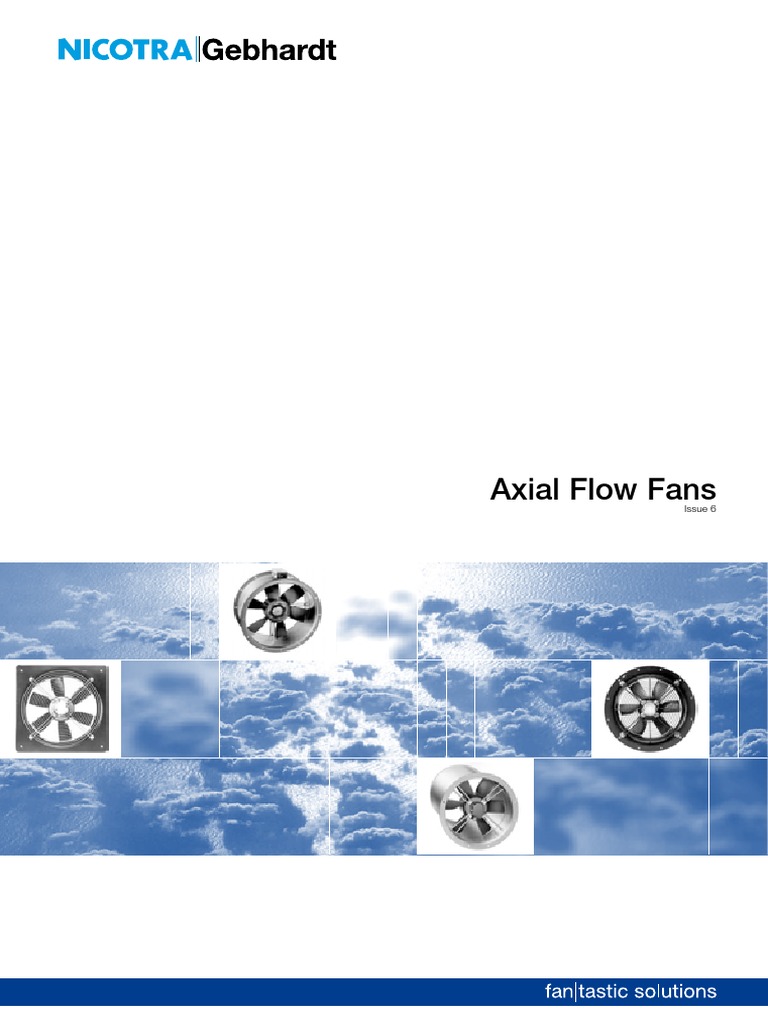 Nicotra Axial Fans PDF | PDF | Electric Motor | Manufactured Goods