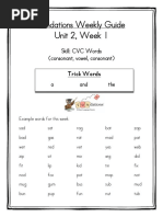 Kindergarten Fundations Unit 1 PDF | PDF