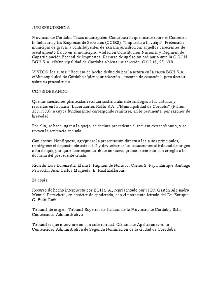 Fallo Laboratorios Raffo | PDF | Ciencias sociales | Derecho