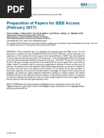 IEEE Access Paper Preparation Guide | PDF | Page Layout | Note (Typography)