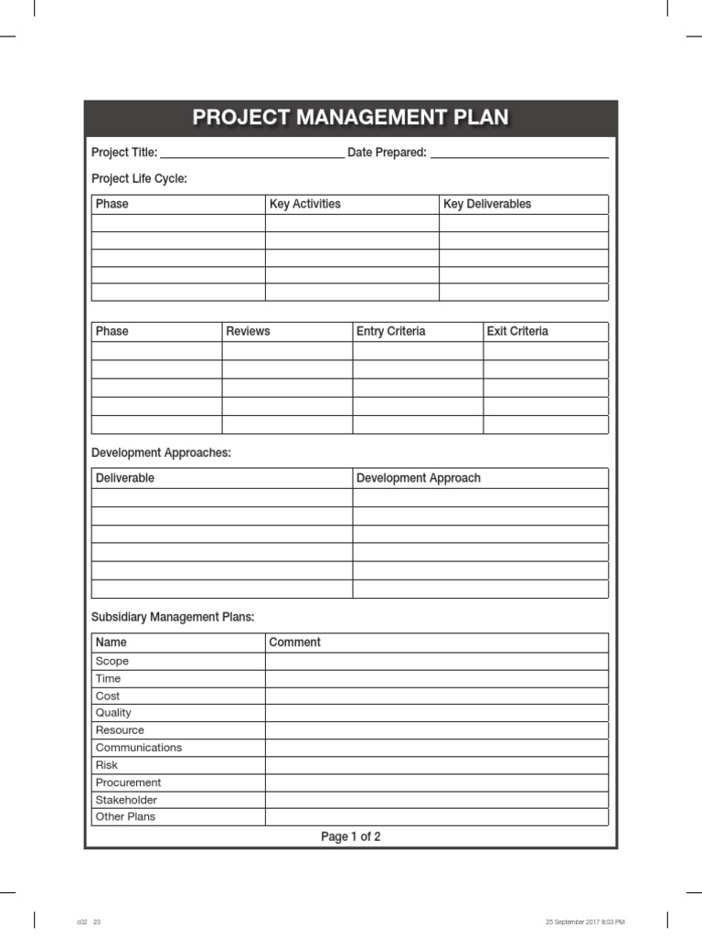 Form 2.1_Project Management Plan