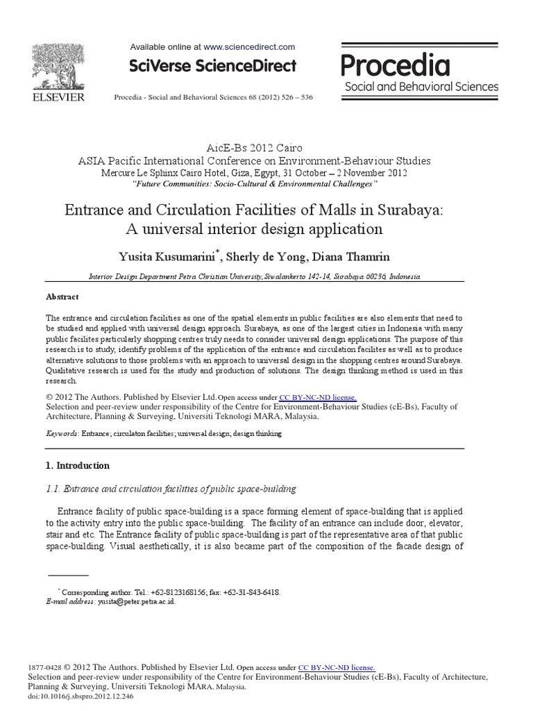 Entrance & Circulation Facilities in Malls | PDF | Shopping Mall | Design