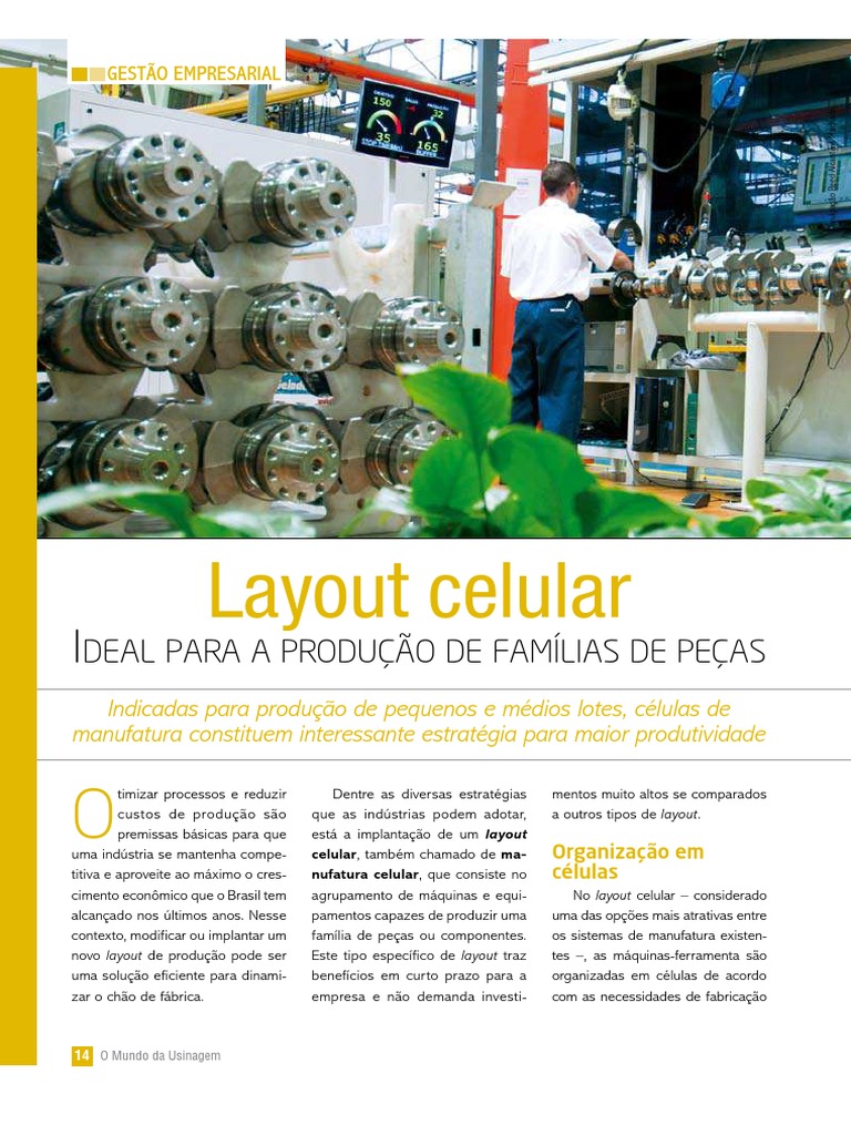 Artigo - Layout Celular | PDF | Fabricação enxuta | Indústrias