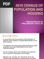 Zambia 2022 Population Census Report | PDF | Census