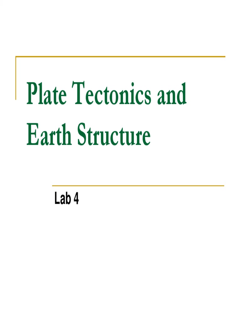 Plate Tectonics | PDF | Plate Tectonics | Structure Of The Earth