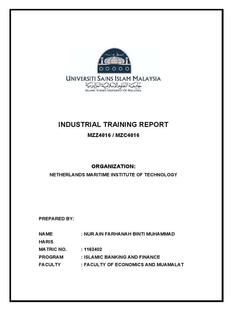 Industrial Training Report: NMIT Experience | PDF | Internship | Job ...