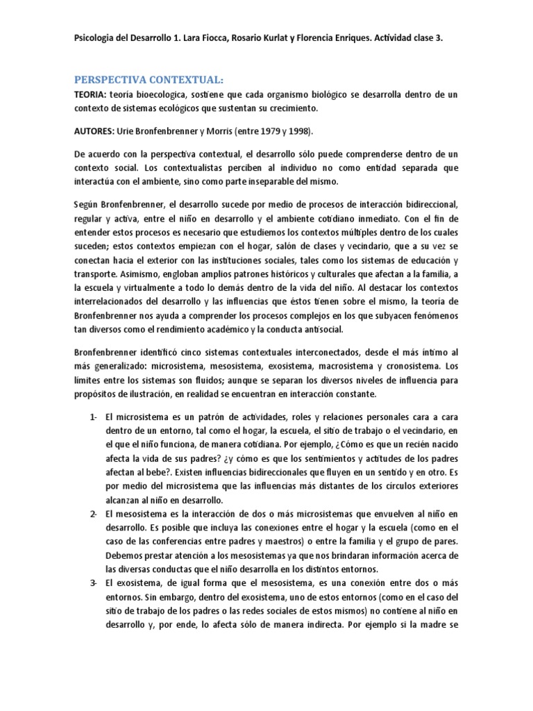 Perspectiva Contextual | PDF | Comportamiento | Familia