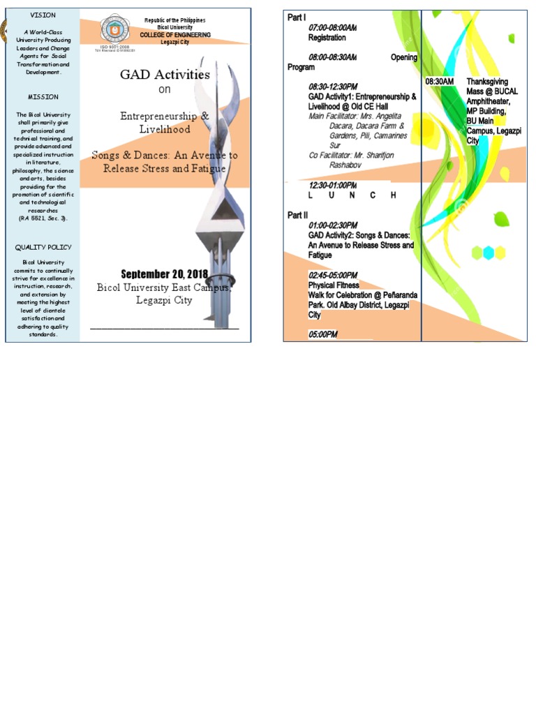 GAD Activities: On & Livelihood Songs & Dances: An Avenue To Release ...